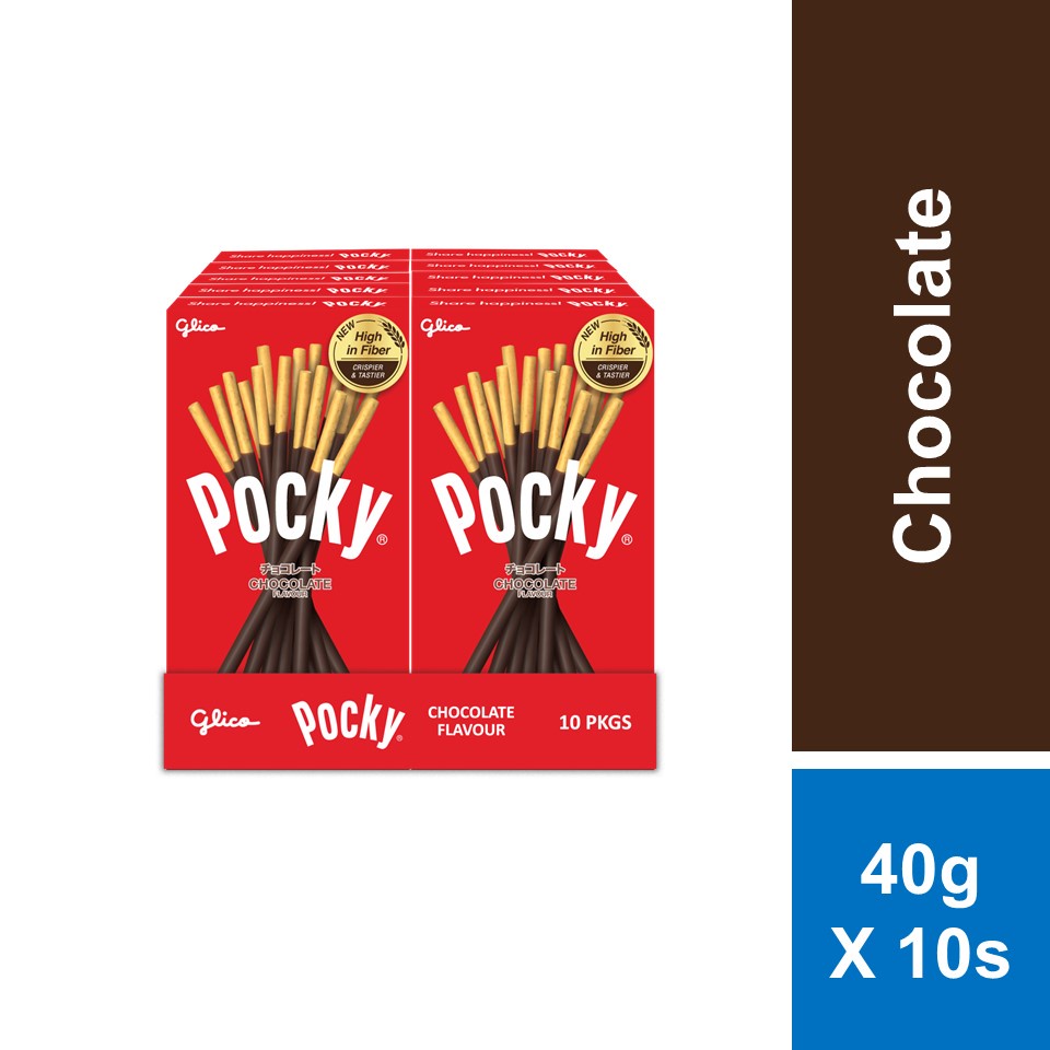 Glico Pocky Chocolate Biscuit Stick 40g x 10s | Shopee Malaysia