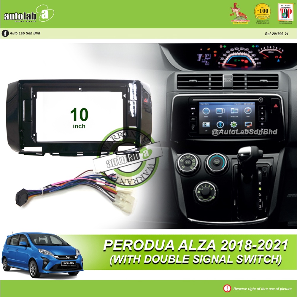 Android Player Casing 10" Perodua Alza 2018-2021 (with Double Signal ...