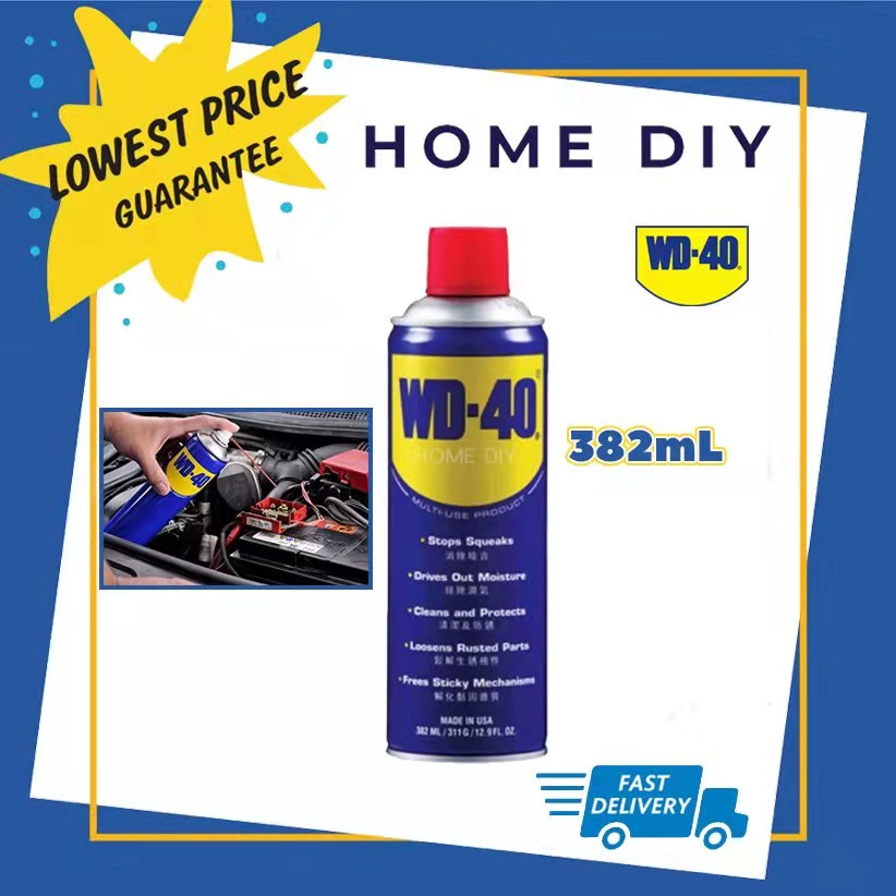 WD-40 382ML MULTI USE LUBRICANT SPRAY / ANTI-RUST SPRAY / MINYAK ...