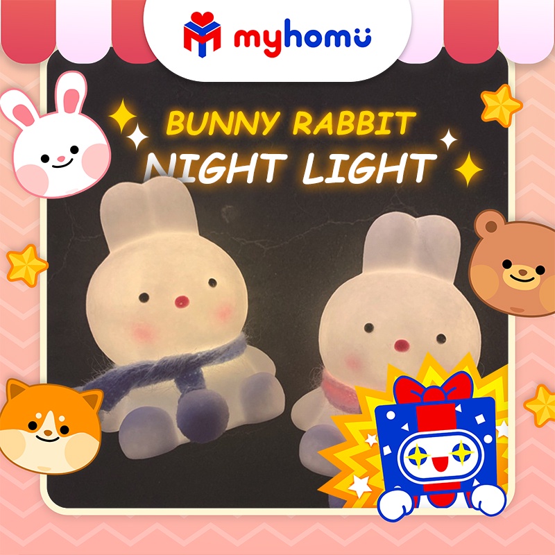 Cute Bunny Rabbit Animal Night Light Lamp Lampu Tidur Arnab Haiwan ...