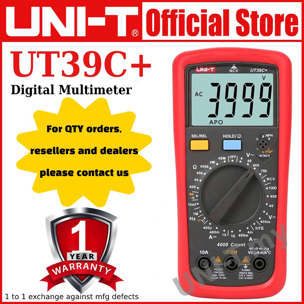 UNI-T UT39C+ UT39E+ UT39A+ Digital Multimeter | Shopee Malaysia