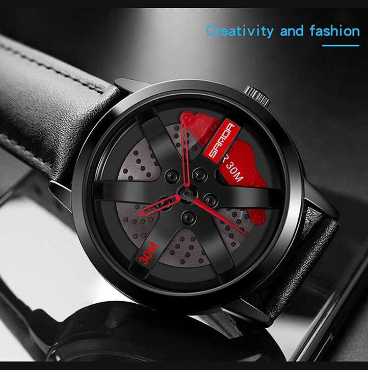 ANDA Wheel Rim Hub Watch Men Watches Rotation Rotating Dial Quartz ...