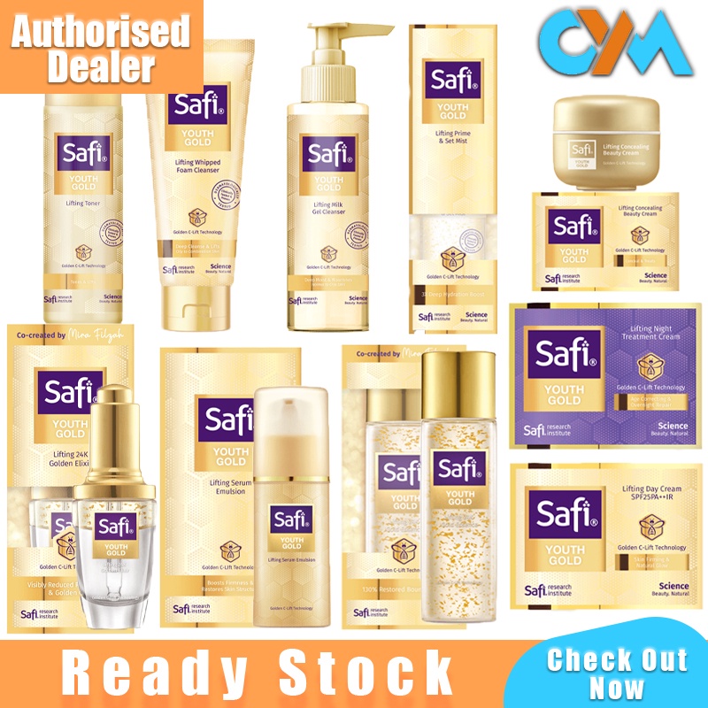 Safi Youth Gold Lifting Face Skin Care Full Set Premium Set Gift For ...