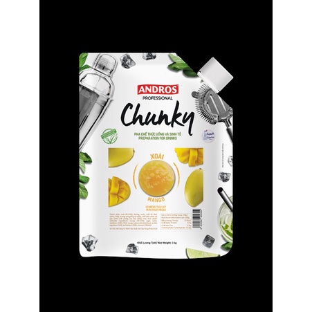 [HALAL] ANDROS Chunky Pulp Puree / Jam / Spread / Isi Puri Buah - Mango ...
