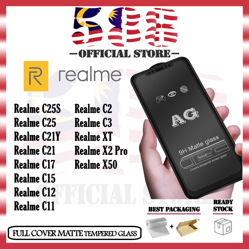 Realme Note 50/C65/C63/C67/C51/C53/C55/C33/GT 2 Pro/Neo 3/C25Y/C21Y/C15/C12 Full Matte Full ...