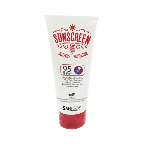 SAFE SEA - Jellyfish Protection Organic Sunscreen Lotion 100mL (SPF 95 ...