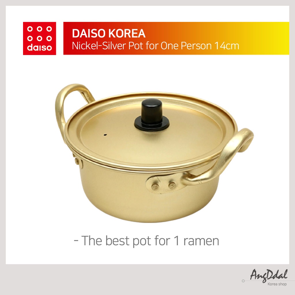 Korea Nickel-Silver Pot for One Person 14cm/ hotpot pot/ ramen hotpot ...