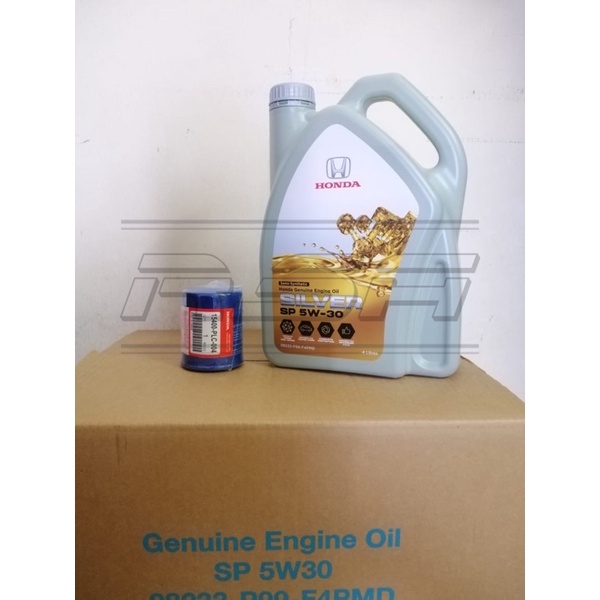 HONDA GENUINE SEMI SYNTHETIC 5W30 ENGINE OIL + OIL FILTER PLC | Shopee ...