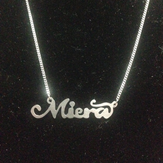 rantai nama stainlees steel anti karat 30 menit siap(max 8 huruf ...