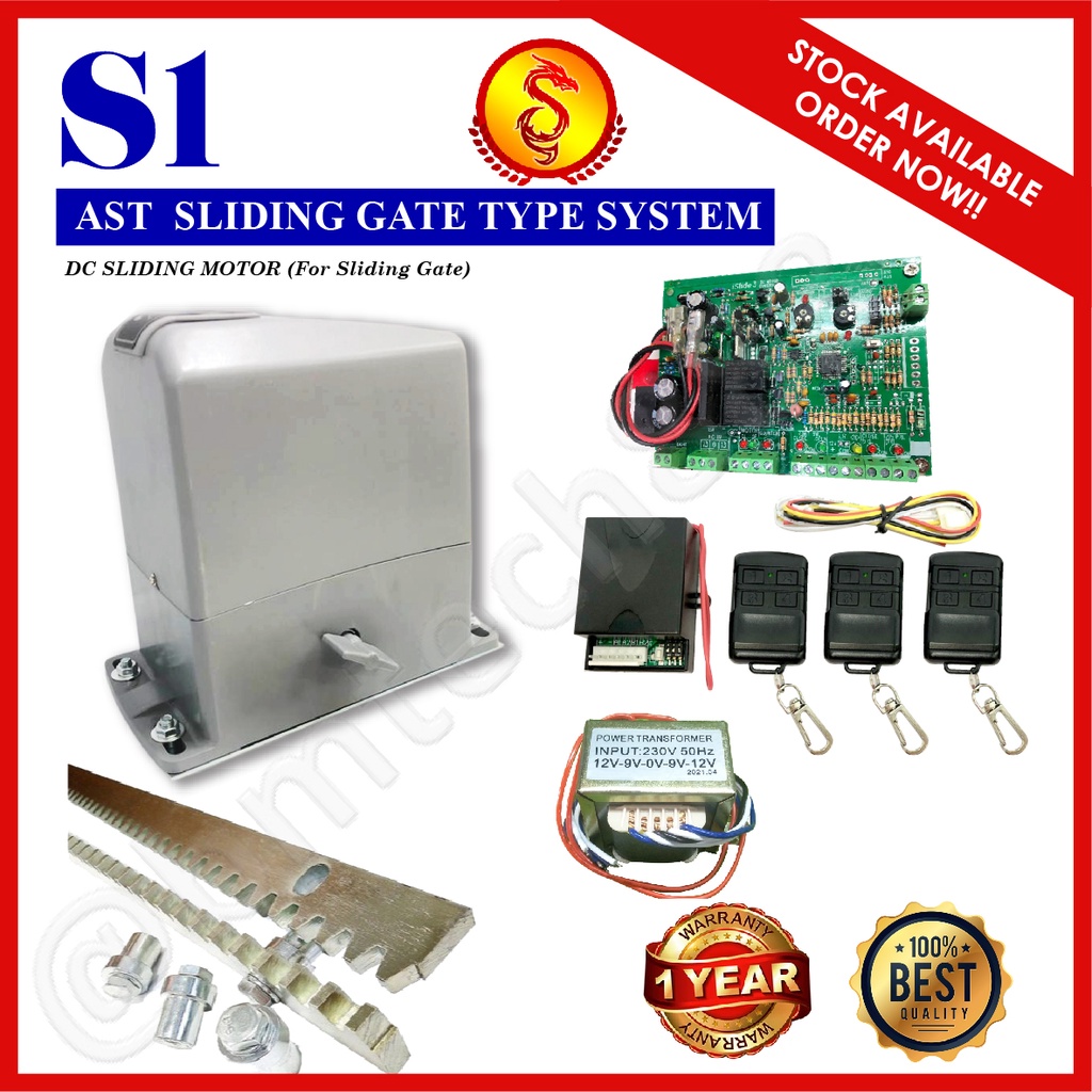 DC SLIDING AUTO GATE MOTOR S1/ Gate Weight 300kg | Shopee Malaysia