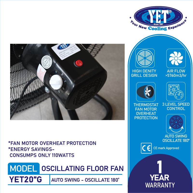 Yet FE12 FE18 FE20 20G Auto Swing Heavy Duty Powerful Industrial Floor ...