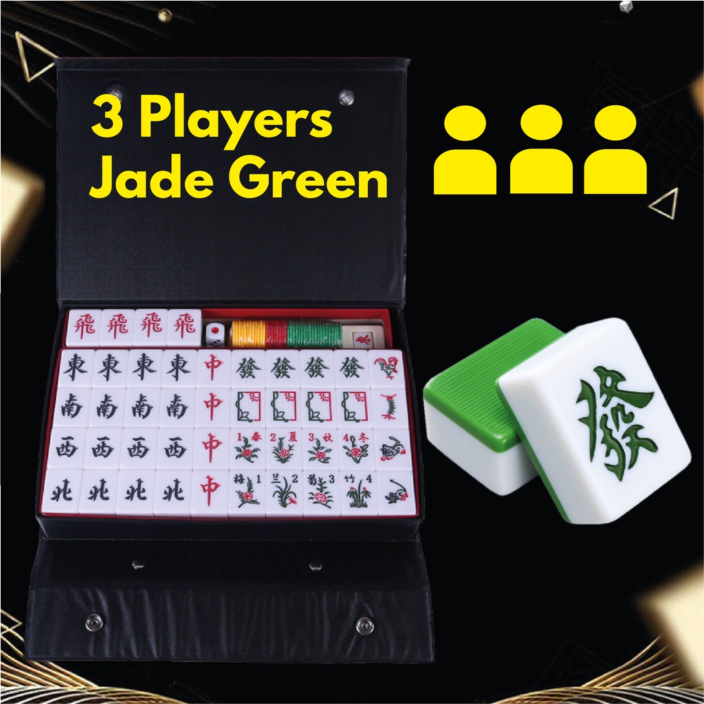 Ready Stock Mahjong set 麻將 4人 3人 4 players (168 tiles) 3 players (88 ...