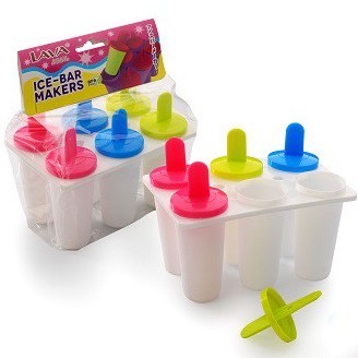 Lava ICM1003 BPA-Free Plastic 6 Bar Ice Cream Popsicle Pop Maker Mould ...
