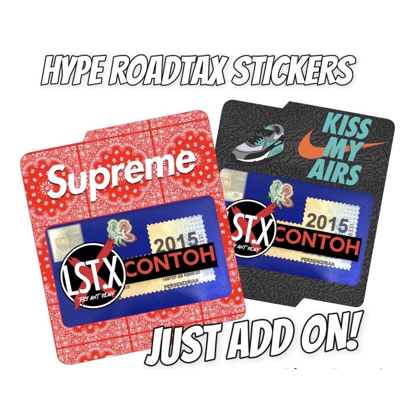 HYPE ROADTAX STICKERS VOL. 1 | Shopee Malaysia