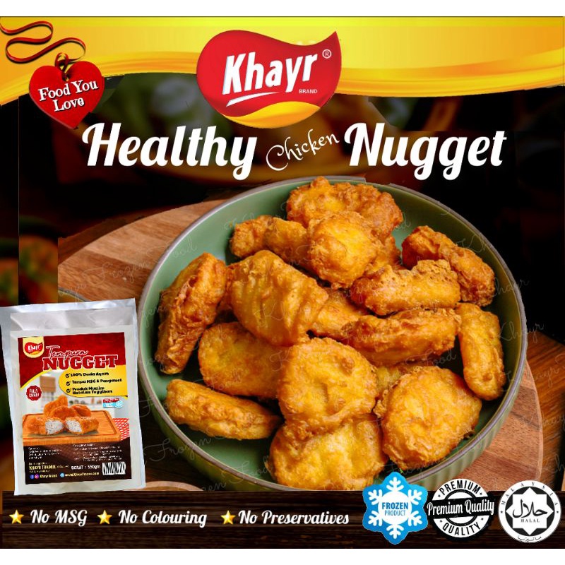 Khayr Chicken Nugget | No MSG | 💯% Lean Meat | No Preservatives ...