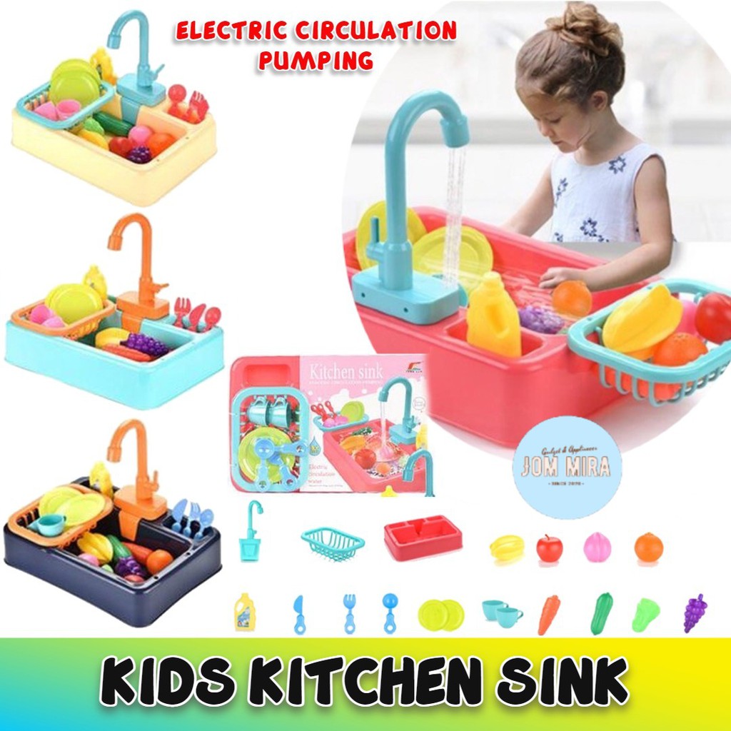 ~Ship from KL~ Children Kitchen Dish Washing Sink Pretend Play Set ...
