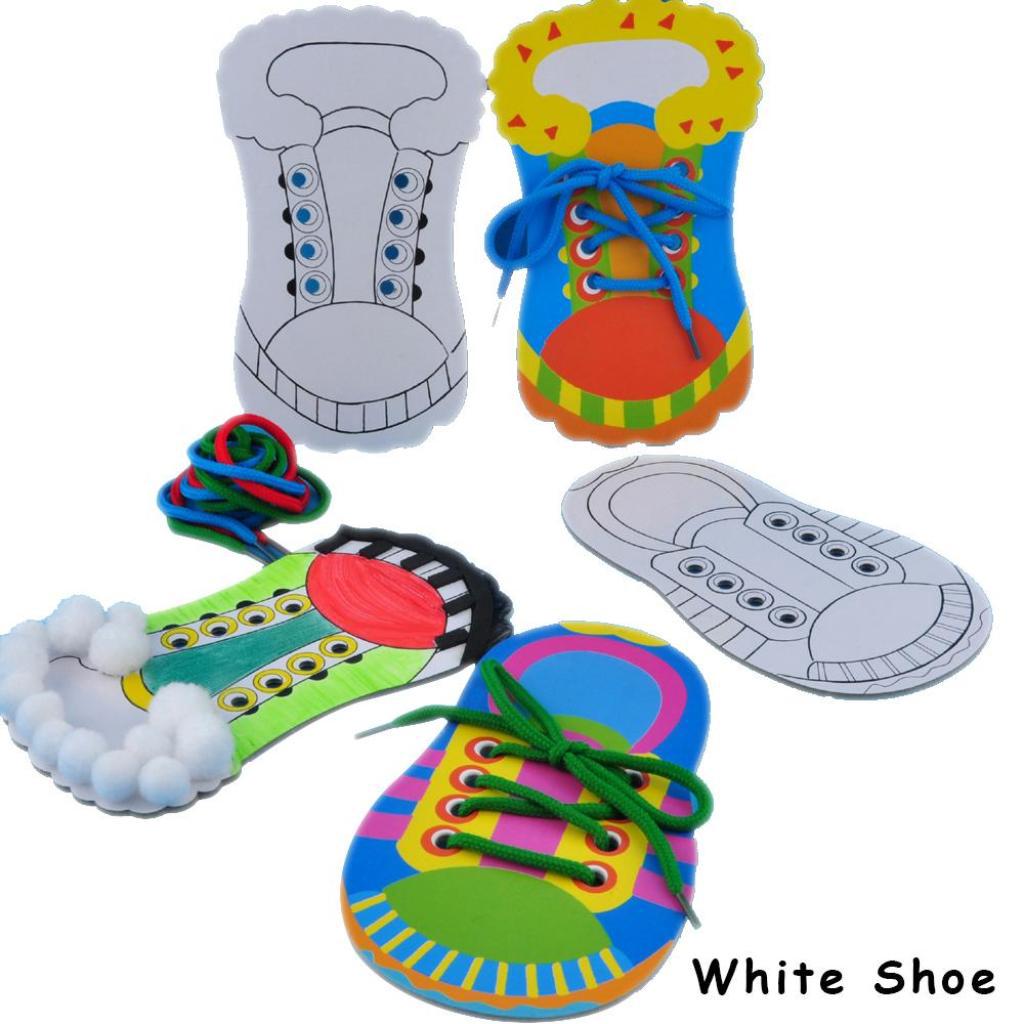 HOW TO TIE YOUR SHOE LACES (Art & Craft For Kids Montessori Early ...