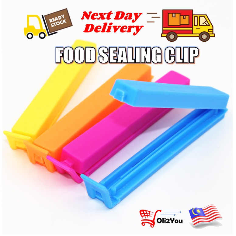 5pcs Food Sealing Clip Foods Fresh Snacks Chips Kitchen Clamp Tool ...