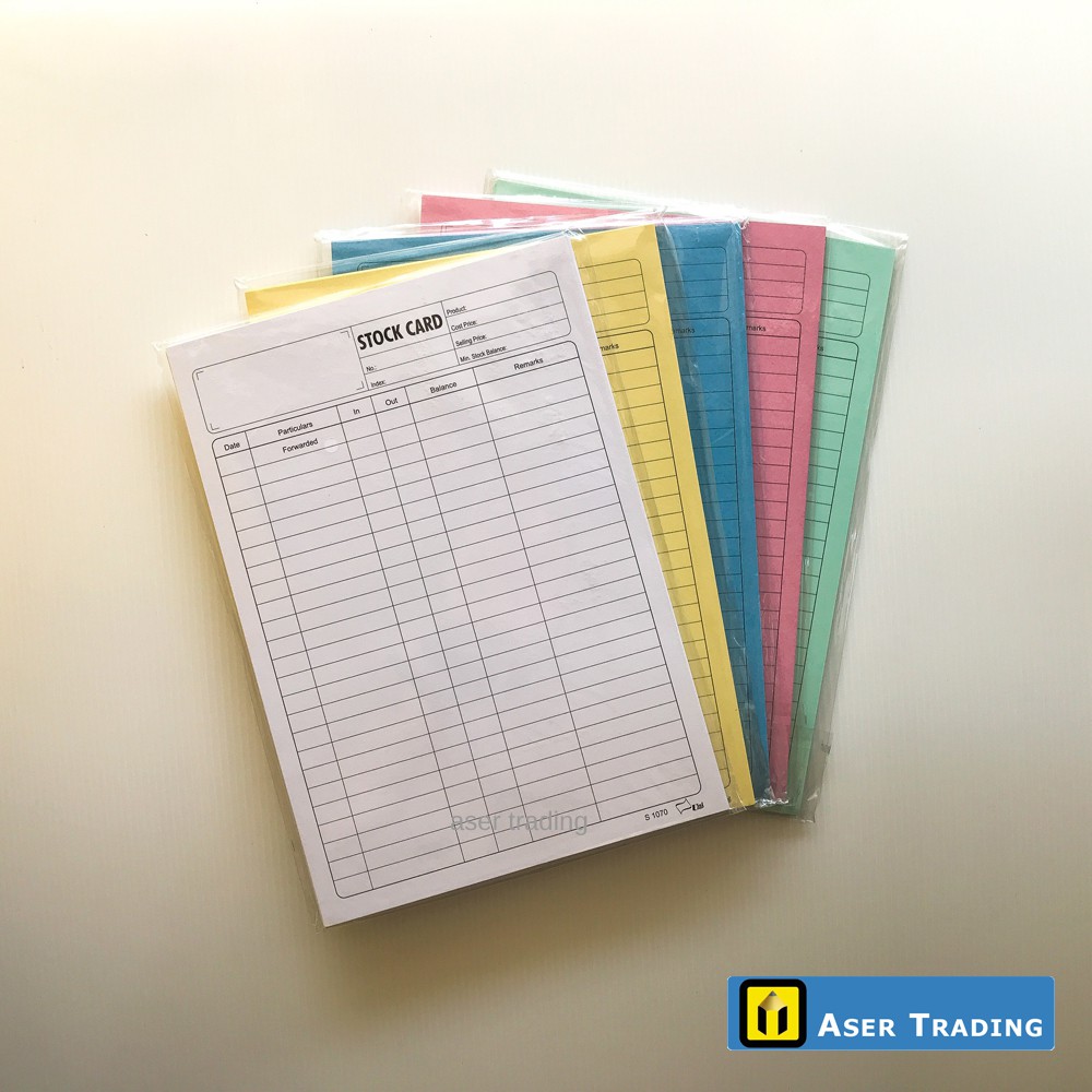 STOCK CARD 7 x 10 inch (20pcs) / KAD STOK | Shopee Malaysia
