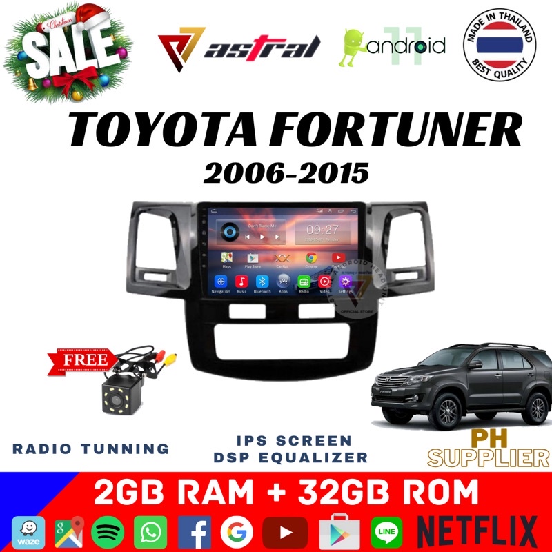 TOYOTA FORTUNER 2005-2015 ASTRAL ANDROID HEAD UNIT | Shopee Malaysia