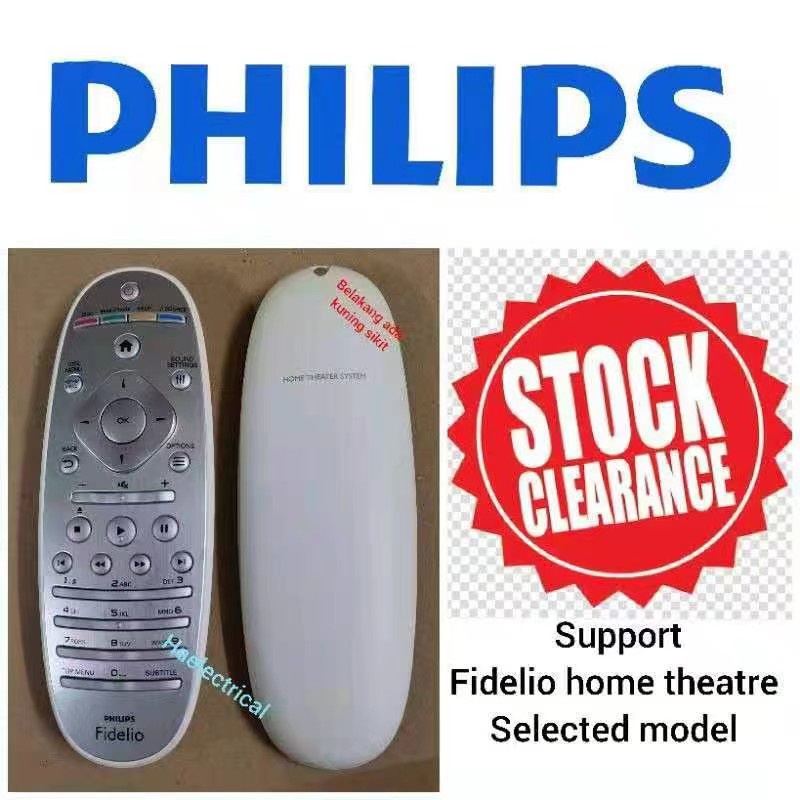 Philips Fidelio Home Theater Remote Control (Clearance Stock) | Shopee ...