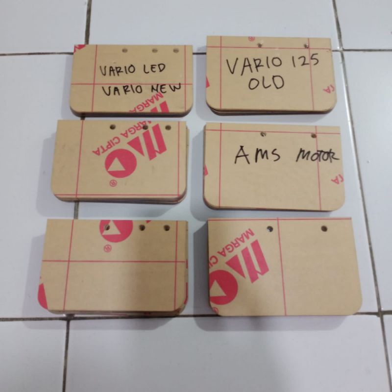 Honda Vario 125 /150 acrylic mud flaps, old Honda Vario mud flaps, new Vario | Shopee Malaysia