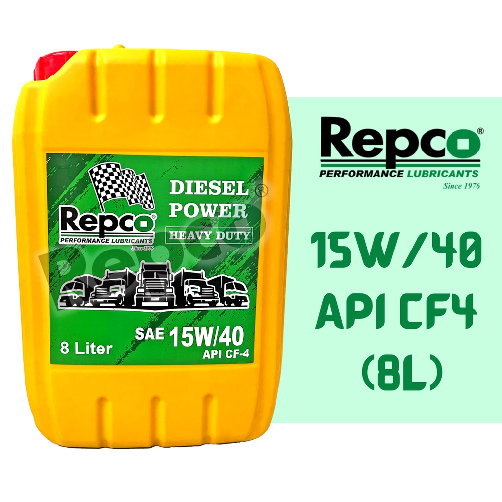 Repco® Diesel Power 15W/40 CF-4 Heavy-Duty Diesel Engine Oil (8L) For ...