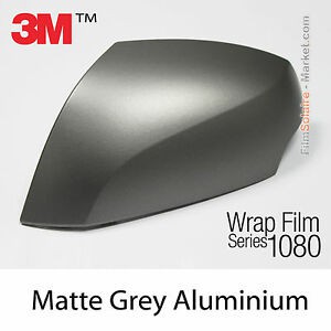 3M 1080 Matte Grey Aluminum M230 CAR BIKE LAPTOP SMART PHONE Sticker Vinyl | Shopee Malaysia