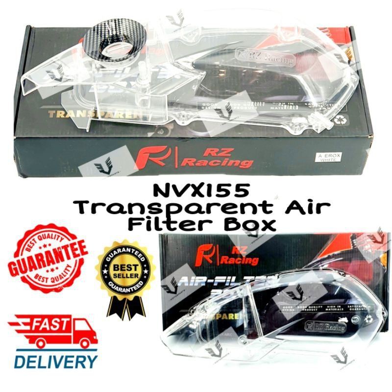 NVX155/NVX Transparent Air Filter Box Cover Clear Front Filter Box ...