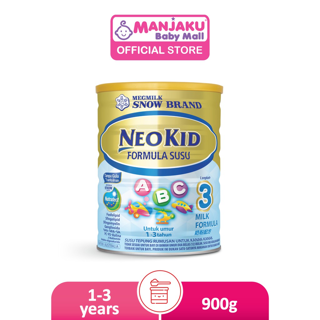 Snow Brand Neo Kid Step 3 Growing-Up Milk Formula (900g) | Shopee Malaysia
