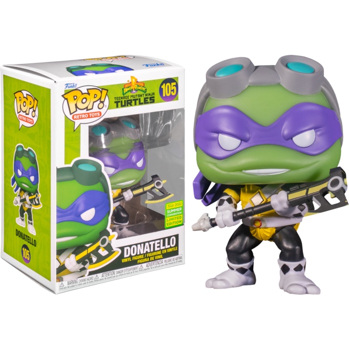 Funko Pop! Power Rangers x Teenage Mutant Ninja Turtles - Donatello as ...