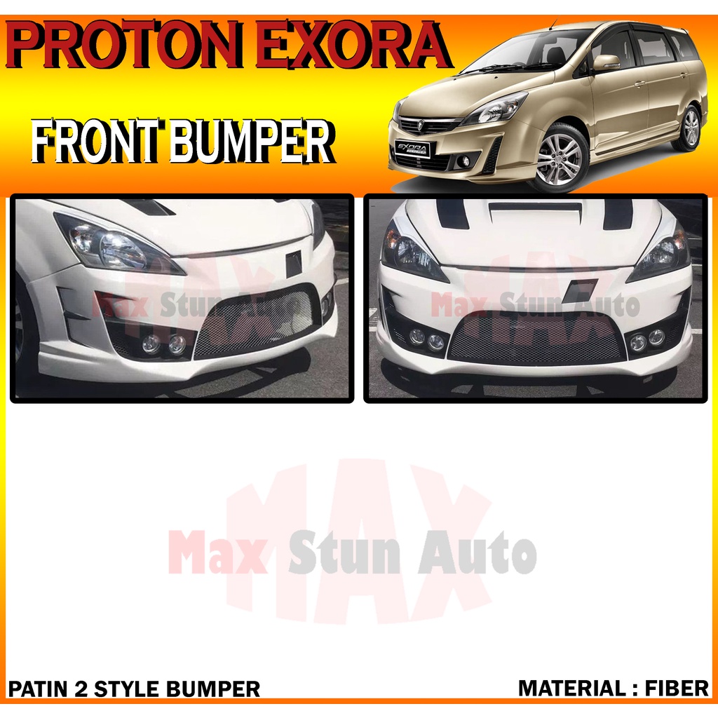 PROTON EXORA 2009-2020 FRONT BUMPER (FIBER) BUMPER DEPAN FOR EXORA ...