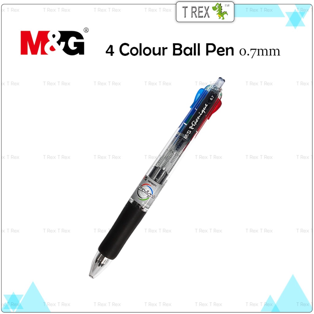 M&G 4 Colour Ball Pen 0.7mm / Retractable Ballpoint Pen / Colourful ...