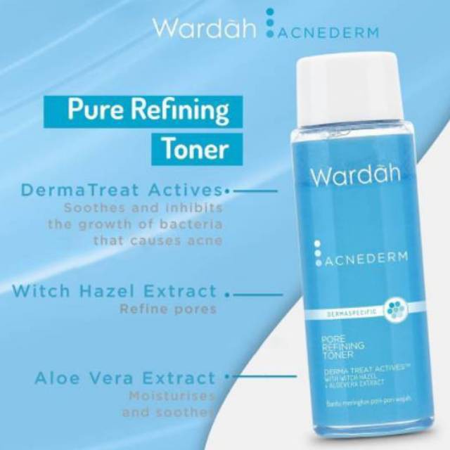 Wardah Acnederm Pore Refining Toner 100 ml | Shopee Malaysia