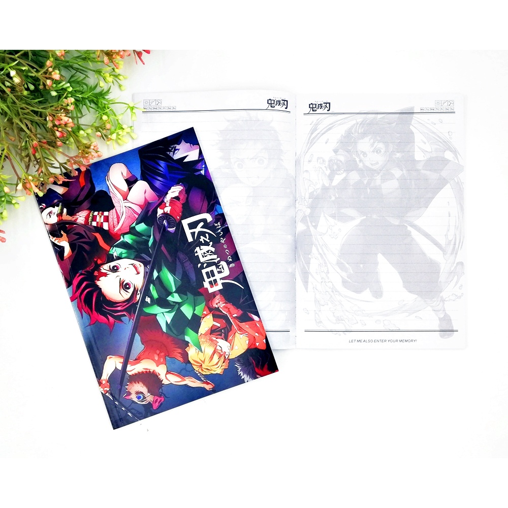 Anime Notebook 60pg Buku Nota Tulis Demon Slayer Genshin Impact Spy X ...