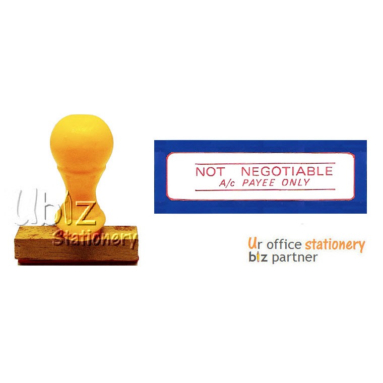 Rubber Stamp - Not Negotiable A/C Payee Only | Shopee Malaysia