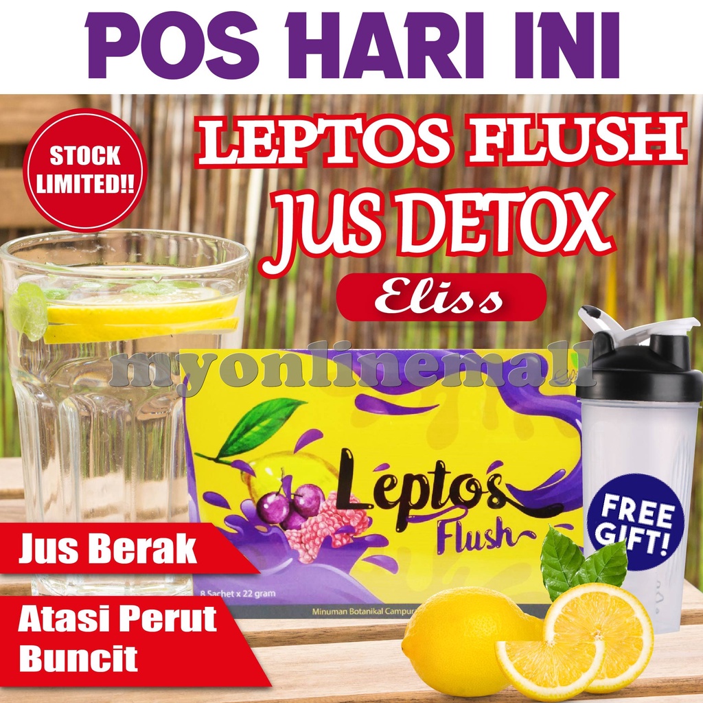 Jus Detox Perut Kempis Bakar Kalori Weightloss LEPTOS FLUSH Produk ...