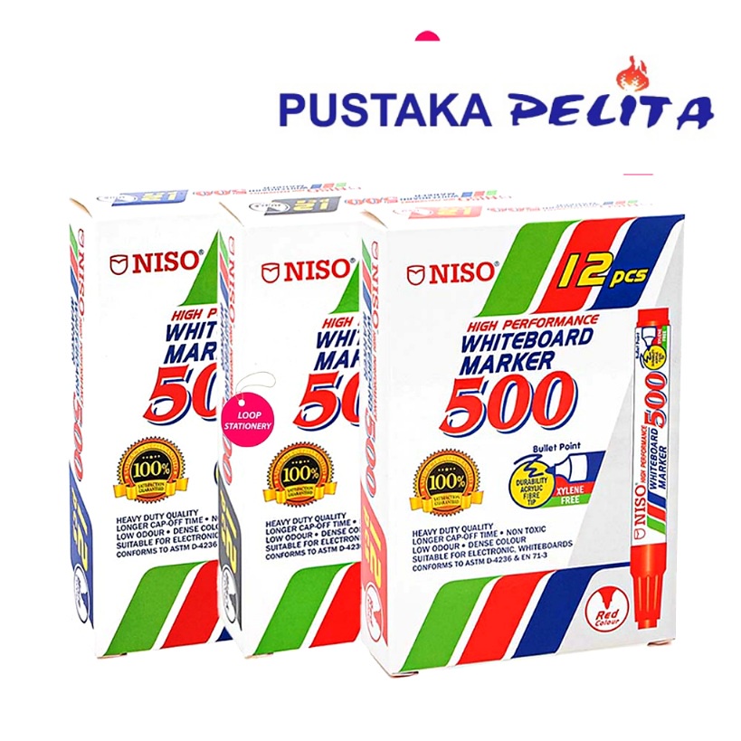 NISO Whiteboard Marker Pen 500 12pcs / box | Shopee Malaysia