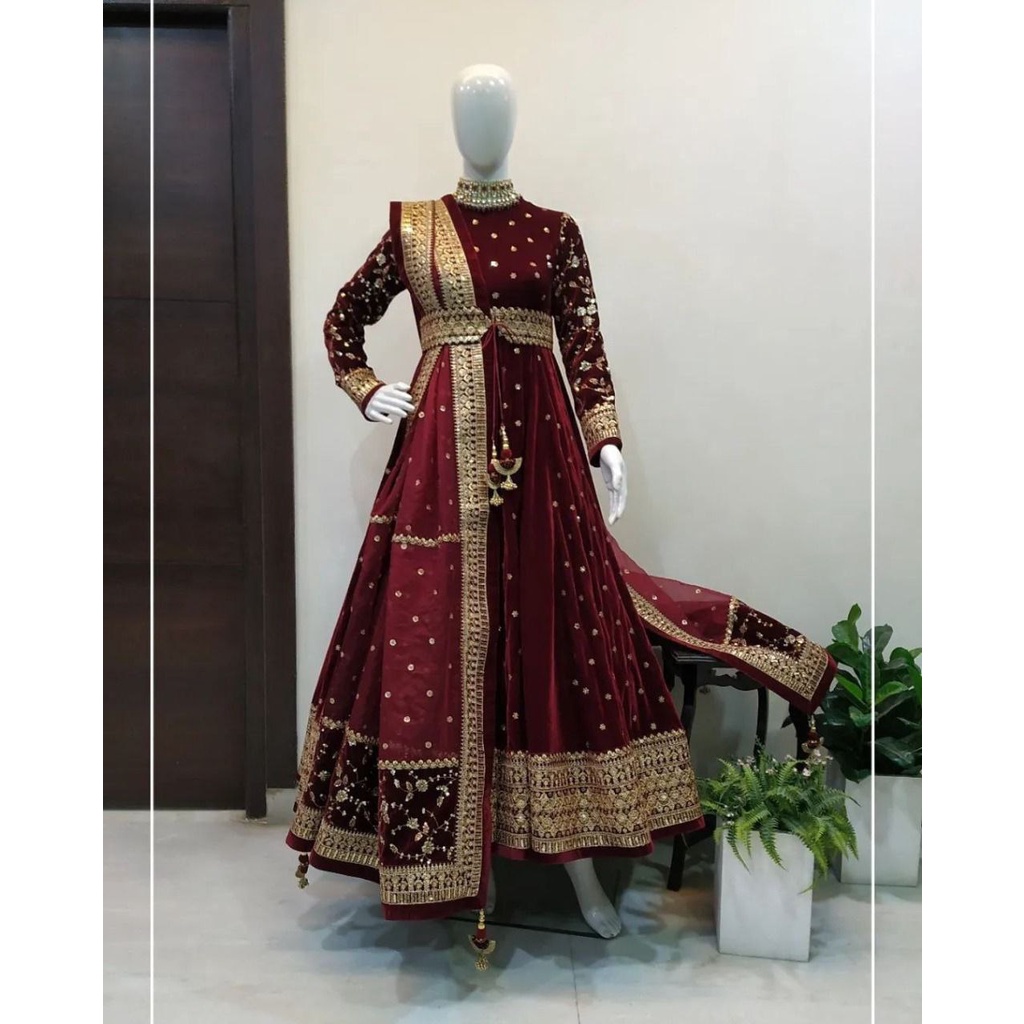 Readymade indian gorgeous wedding gown || bridal gown || anarkali gown ...