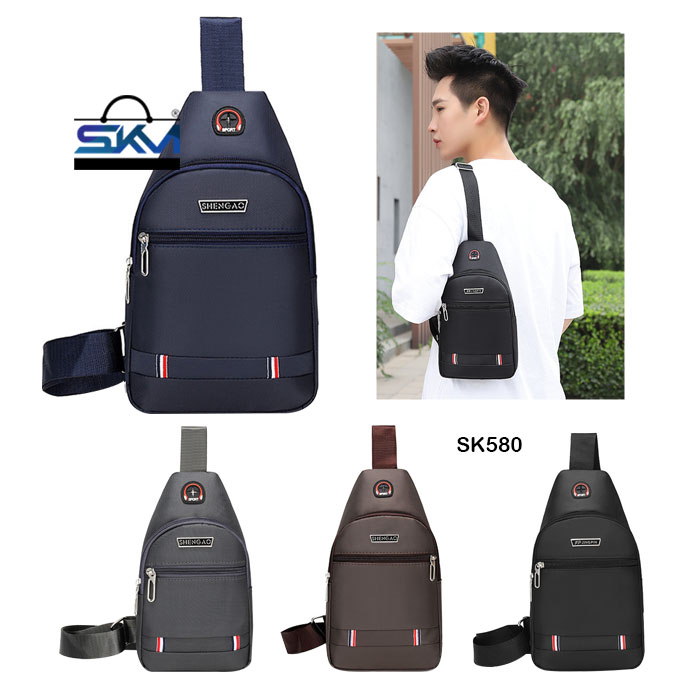 SKM Men Fashion Oxford Cloth Chest Crossbody Men Bag Sling Bag Man ...