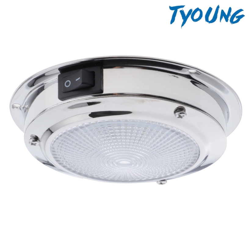 Stainless Steel Marine Boat LED Ceiling Interior Light 12V 2W | Shopee Malaysia