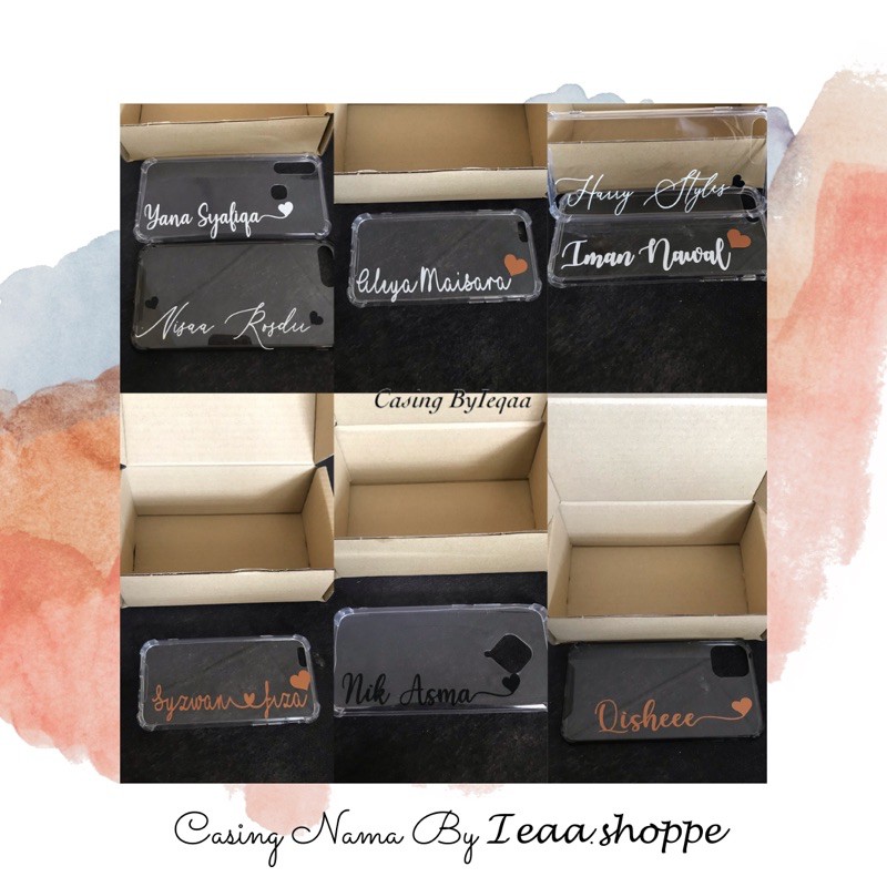 casing nama transparent only | Shopee Malaysia