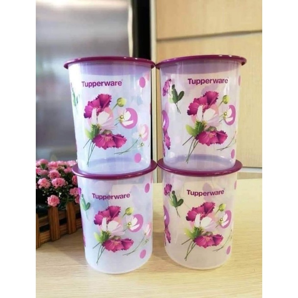 One Touch 1.5L Royal Bloom Tupperware Bekas Kedap udara Kedap cecair | Shopee Malaysia