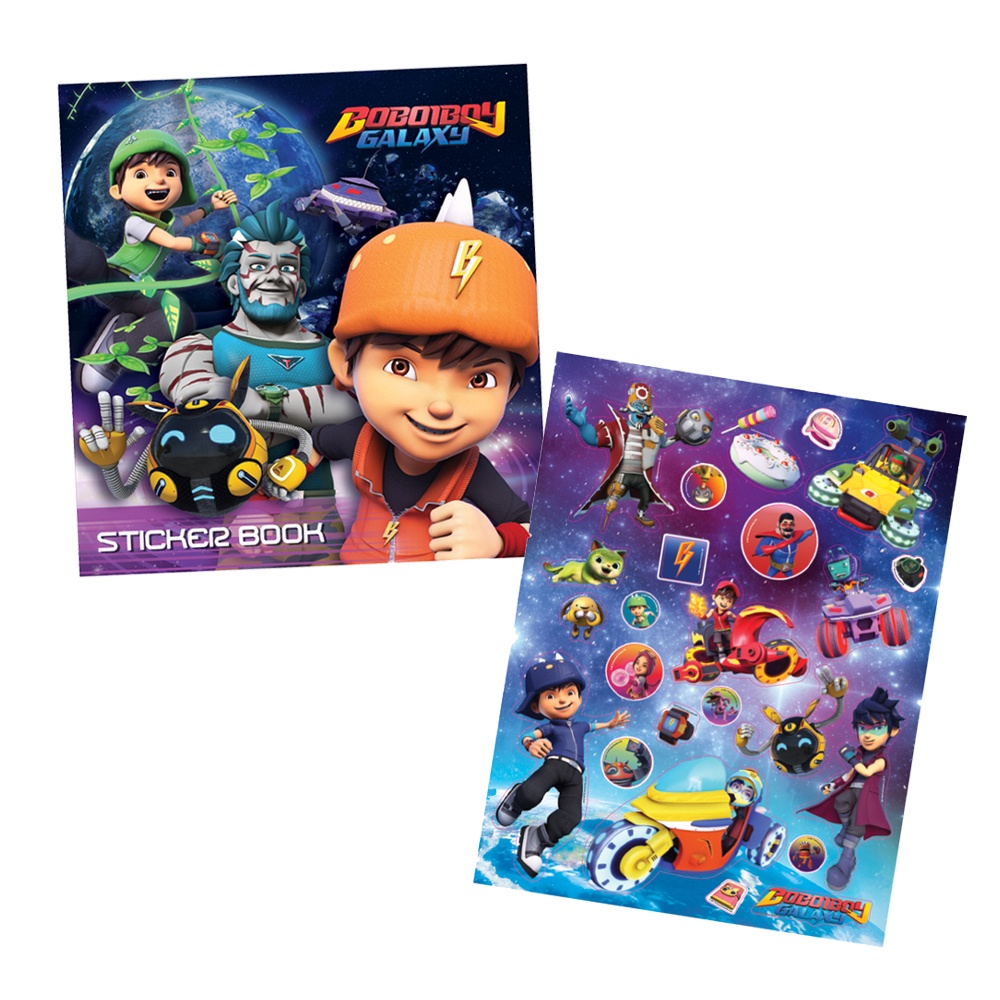 Boboiboy Galaxy Sticker Storage Book With Sticker | Shopee Malaysia