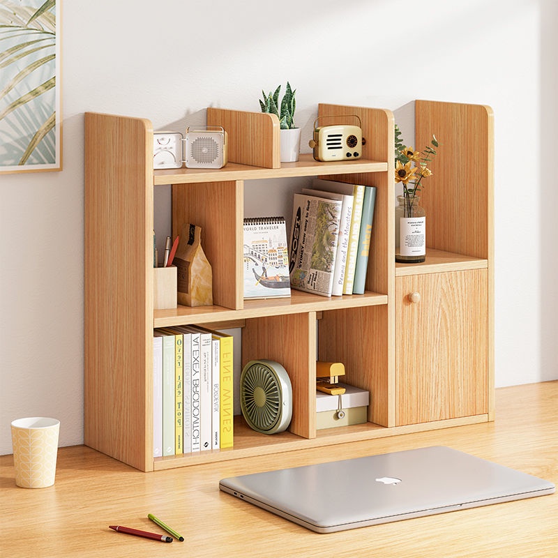 Desktop Bookshelf Simple Desk Office Desktop Shelf Student Dorm ...