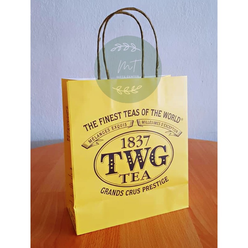 🔥READY STOCK🔥🇸🇬 TWG Tea Paper Bag ( L24cmx W10.5cm x H27.5cm) x 1 pcs ...