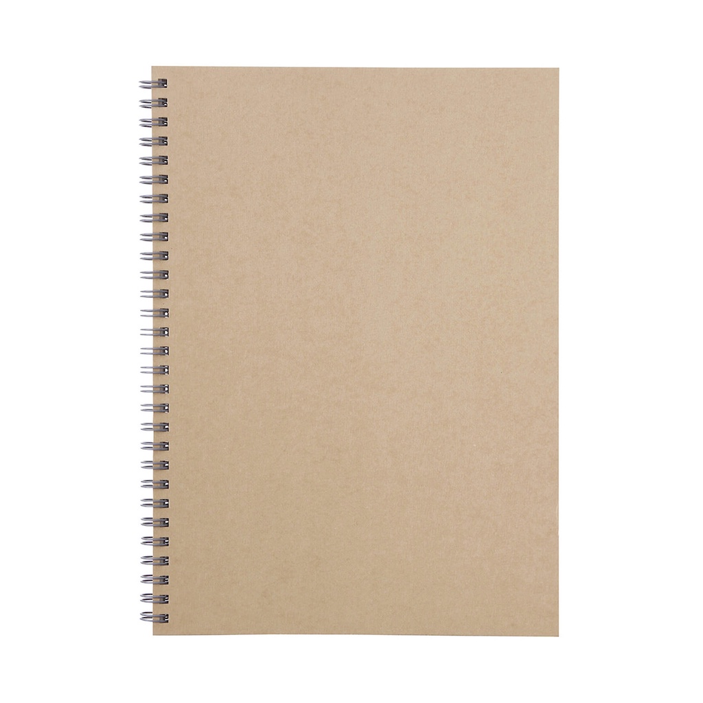 MUJI Recycled Paper Wirebound Notebook B5 / Plain / Beige | Shopee Malaysia
