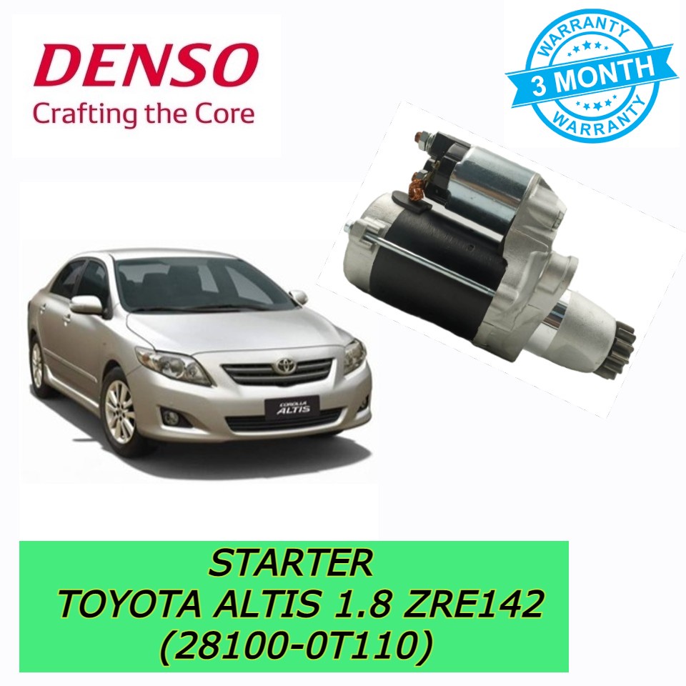 (100% Genuine + 3 Month Warranty) TOYOTA ALTIS 1.8 VVTI, ZRE142 STARTER ...