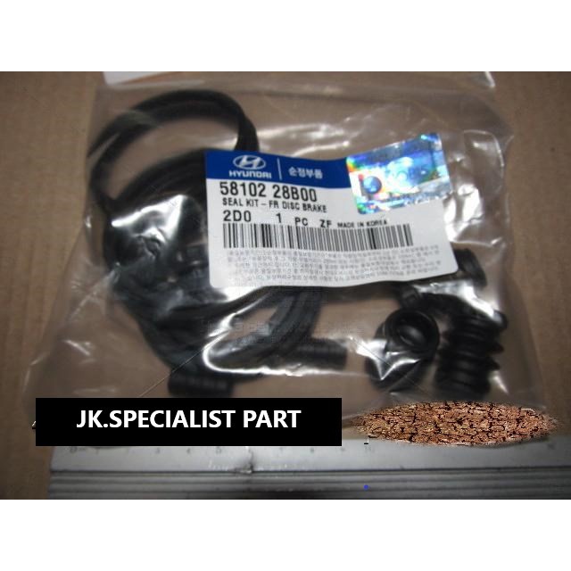 DISC BRAKE CALIPER SEAL KIT FRONT (SET) GENUINE PART (ORIGINAL) HYUNDAI ...