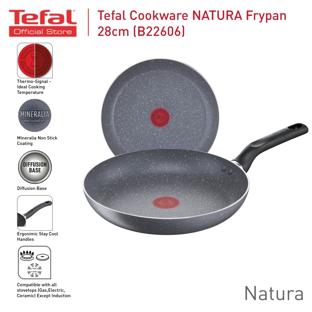 Tefal Natura Frypan (28cm) (B22606) | Shopee Malaysia